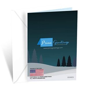 Christmas Card Brother In Law | Made in America | Eco-Friendly | Thick Card Stock with Premium Envelope 5in x 7.75in | Packaged in Protective Mailer | Prime Greetings