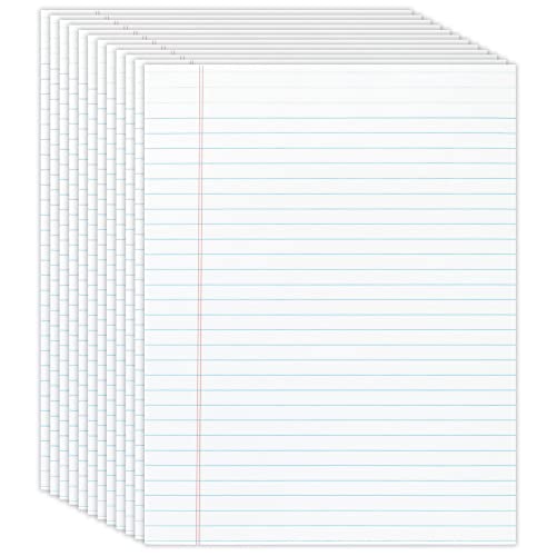 Office Depot Glue-Top Writing Pads, 8 1/2in. x 11in., Legal Ruled, 50 Sheets, White, Pack Of 12 Pads, 99409