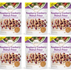 Salad Pizazz | Raspberry Cranberry Walnut Frisco | Salad Topper | Non-GMO, All-Natural, Kosher, 4 Ounce (Pack of 6)