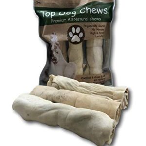 Top Dog Chews Beef Cheek Retriever Rolls 9"-11" Thick (3pack) This Product is not from China