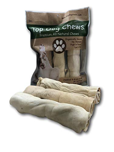 Top Dog Chews Beef Cheek Retriever Rolls 9"-11" Thick (3pack) This Product is not from China