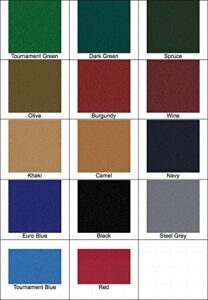 proform 8′ high speed professional pool table cloth felt – black