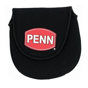 penn neoprene spinning reel covers black, large