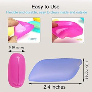 V-TOP Silicone Toothbrush Case Covers Pack of 6, Great for Home and Outdoor