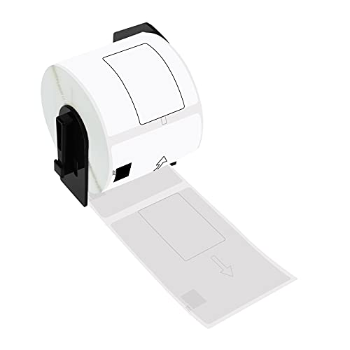 KCMYTONER (50 Rolls,300 Labels per roll) 62mm x 100mm (2-3/7" x 4") DK-1202 Paper Tape Labels Compatible with Brother QL-500 QL-550 QL-560 QL-570 QL-580N QL-700 QL-1050 QL-1060N QL-Series w/Frames