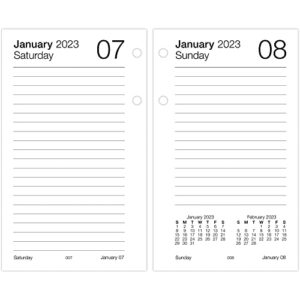 Office Depot® Brand Daily Desk Calendar Refill, 3-1/2" x 6", White, January To December 2023, SP717D50