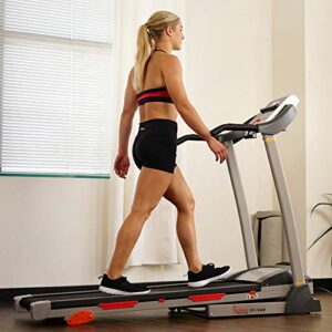 Sunny Health & Fitness Folding Incline Treadmill With Tablet And Device Holder - SF-T4400