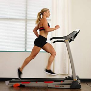 Sunny Health & Fitness Folding Incline Treadmill With Tablet And Device Holder - SF-T4400