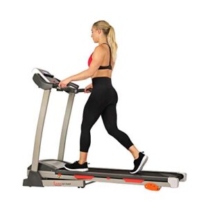 Sunny Health & Fitness Folding Incline Treadmill With Tablet And Device Holder - SF-T4400