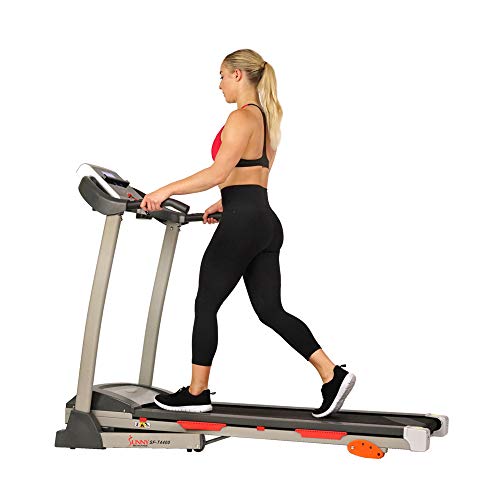 Sunny Health & Fitness Folding Incline Treadmill With Tablet And Device Holder - SF-T4400