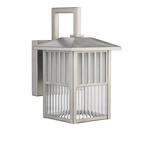 Chloe Lighting CH22025PN11-OD1 Transitional Frisco, Transitional 1-light Painted Nickel Outdoor Wall Sconce, 10.75-Inch