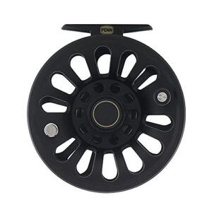 penn battle fly fishing reel, black & gold, 8wt