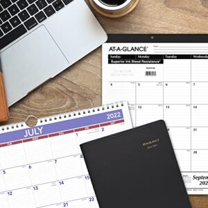 AT-A-GLANCE 2022-2023 Planner, Weekly Academic Appointment Book, 8-1/4" x 11", Large, Black (7095705)