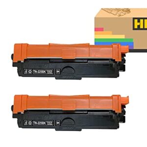 HGZ 1 Pack TN225BK TN225 TN225 Black High Yield Toner Cartridge Replacement for Brother HL3140CW 3150CDN 3170CDW 3180CDW DCP9015CDW 9020CDN MFC9130CW 9140CDN 9330CDW 9340CDW Printer