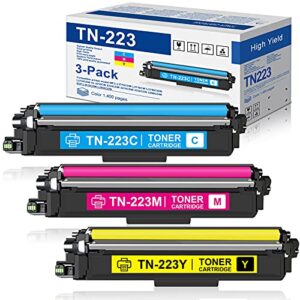 3-pack(1c+1m+1y) compatible tn-223 toner cartridge replacement for brother tn-223 tn223 mfc-l3750cdw hl-l3290cdw hl-l3210cw mfc-l3710cw hl-l3230cdw printer,sold by mitocolor