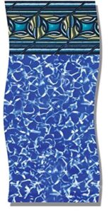 swimline 21′ round x 52″ wall height unibead above ground pool liner, perma 2500, pacific diamond pattern