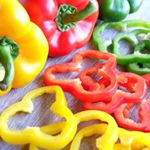 Rainbow Blend Sweet Bell Pepper Seeds, 50+ Heirloom Seeds Per Packet, (Isla's Garden Seeds), Non GMO Seeds