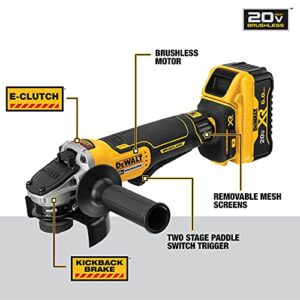 DEWALT FLEXVOLT 60V MAX* Angle Grinder with Kickback Brake Kit, 4-1/2-Inch to 6-Inch (DCG418X2)