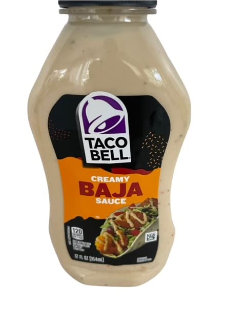 12 Oz Taco Bell Creamy Chipotle Sauce & 12 Oz Taco Bell Creamy Baja Sauce