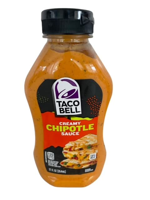 12 Oz Taco Bell Creamy Chipotle Sauce & 12 Oz Taco Bell Creamy Baja Sauce