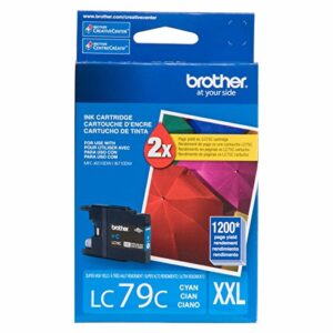 brother(r) lc79c super-high-yield cyan ink cartridge