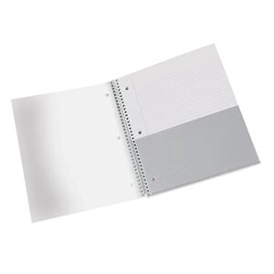 Office Depot® Brand Stellar Poly Notebook, 8" x 11", College Ruled, 200 Pages (100 Sheets), White