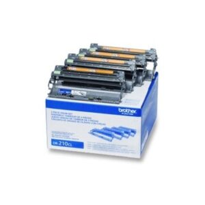 brother dr210cl drum unit set cartridge (black, cyan, magenta, yellow)