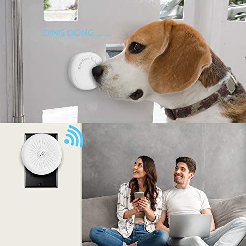 IOEN Smart Bell Dog Doorbells,Dog Bell Potty Communication,Professional Dog Door Bell Potty Dog Training Bell Buttons (1 Activator)