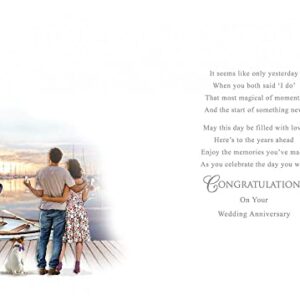 Sister and Brother-In-Law Anniversary card - Regal Publishing - To a Special Sister and Brother-In-Law on your anniversary- couple by the sea design