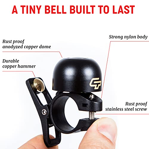 Cycle Torch Bike Bell for Adults & Kids, Supper Loud up to 103 Decibels, Bicycle Bell for Handlebars 0.8 to 1in Handlebars, Key Included