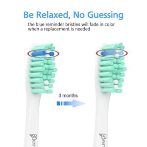 Replacment Brush Heads Compatible with Philips Sonicare E-Series Essence, Xtreme, Elite, Advance, and CleanCare Electric Toothbrush, Toothbrush Replacment Heads Refills, 6 Pack