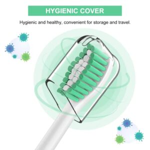 Toothbrush Heads for Philips Sonicare Replacement Brush Heads Medium Soft Dupont Bristles Electric Toothbrush Replacement Heads Fit E-Series Essence Xtreme Elite Advance and CleanCare, 6 Pack