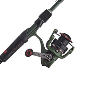 abu garcia zata spinning reel and fishing rod combo green, 30 size reel – 7′ – m – 1pc