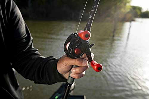 Abu Garcia Black Max & Max X Low Profile Baitcast Reel and Fishing Rod Combo, 6'6" - Medium - 2pc