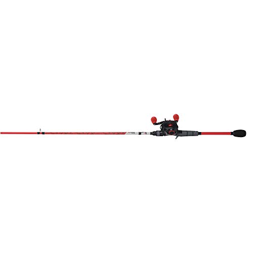 Abu Garcia Black Max & Max X Low Profile Baitcast Reel and Fishing Rod Combo, 6'6" - Medium - 2pc