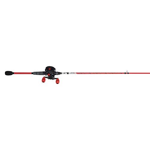 Abu Garcia Black Max & Max X Low Profile Baitcast Reel and Fishing Rod Combo, 6'6" - Medium - 2pc