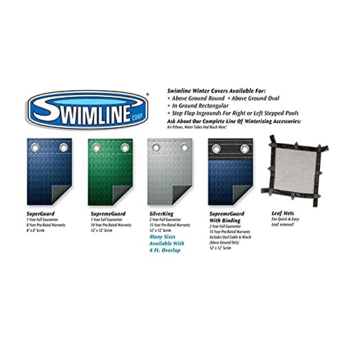 Swimline 30 Foot Heavy Duty Deluxe Round Above Ground Winter Swimming Pool Cover