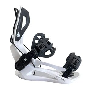 system epic men’s rear entry step in style snowboard bindings 2023 (medium)