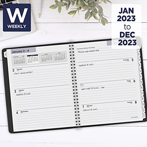 AT-A-GLANCE 2023 Weekly & Monthly Planner Refill for G545 Line Planners, DayMinder, 7" x 8-3/4", Medium, Monthly Tabs, Executive (G54550)