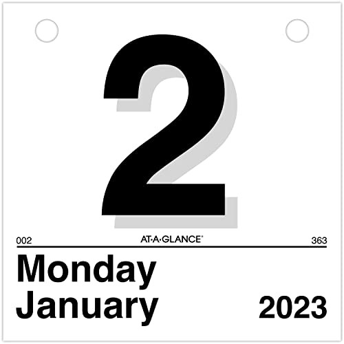 AT-A-GLANCE 2023 Daily Wall Calendar Refill, "Today Is", 6" x 6", Small (K150)