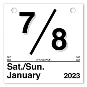 AT-A-GLANCE 2023 Daily Wall Calendar Refill, "Today Is", 6" x 6", Small (K150)