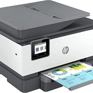 HP OfficeJet Pro 9018e All-in-One Wireless Color Inkjet Printer - Print Scan Copy Fax - 22 ppm, 4800 x 1200 dpi, 512MB Memory, 35-Sheet ADF, Auto 2-Sided Printing, Ethernet (Renewed)