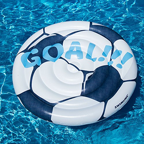 Swimline Extra Large Island Swimming Pool Float, Soccer and Baseball 2-Pack