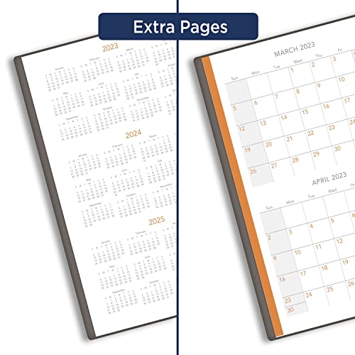 Planning Notebook by AT-A-GLANCE, Undated, 5-1/2" x 9", Small, Plan. Write. Remember, with Reference Calendars, Gray (70621030)