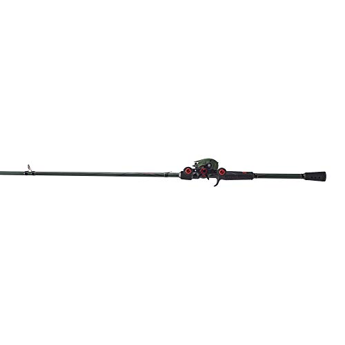 Abu Garcia Zata Baitcast Low Profile Reel and Fishing Rod Combo, 7' - Medium Heavy - 1pc , Green