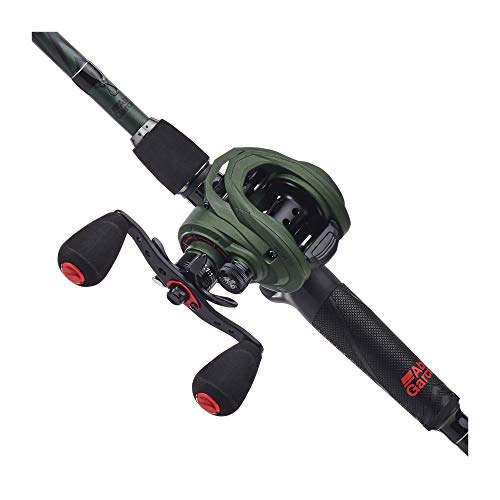 Abu Garcia Zata Baitcast Low Profile Reel and Fishing Rod Combo, 7' - Medium Heavy - 1pc , Green