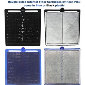 Penn-Plax Cascade 300 Power Filter – Hang-On Filter with Quad Filtration – Great for Freshwater and Saltwater Setups