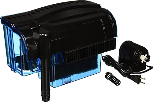 Penn-Plax Cascade 300 Power Filter – Hang-On Filter with Quad Filtration – Great for Freshwater and Saltwater Setups