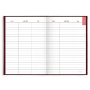 AT-A-GLANCE 2023 Daily Diary, Standard Planner Journal, 12 Month, 5-3/4" x 8-1/4", Small, Hardcover, Red (SD38913)