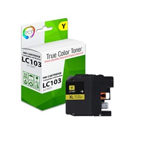 TCT Compatible Ink Cartridge Replacement for Brother LC103 LC103C LC103M LC103Y Works with Brother MFC-J470DW J475DW J6920DW J285DW J870DW Printers (Cyan, Magenta, Yellow) - 6 Pack